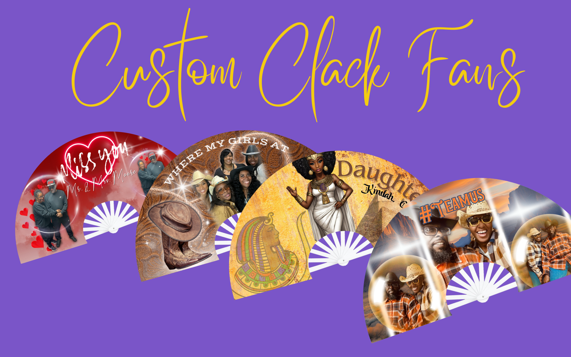 Personalized CLACK FANS – KedasTumblersLLC